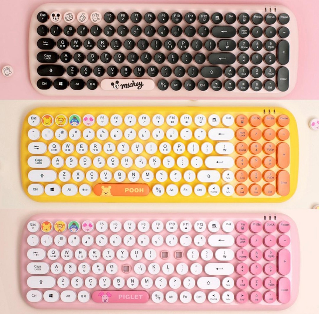 韓國Royche x Disney⌨️無線Keyboard, 手提電話, 電話＆平板電腦配件, 其他電子周邊配件及產品 - Carousell