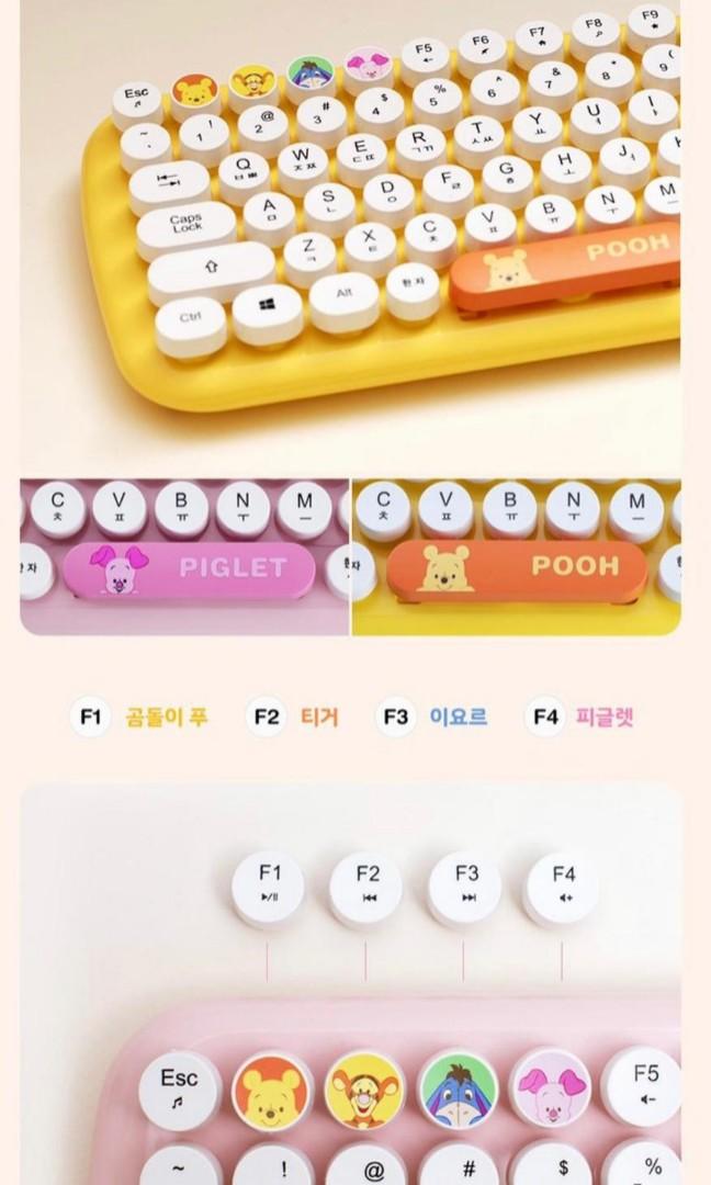 韓國Royche x Disney⌨️無線Keyboard, 手提電話, 電話＆平板電腦配件, 其他電子周邊配件及產品 - Carousell