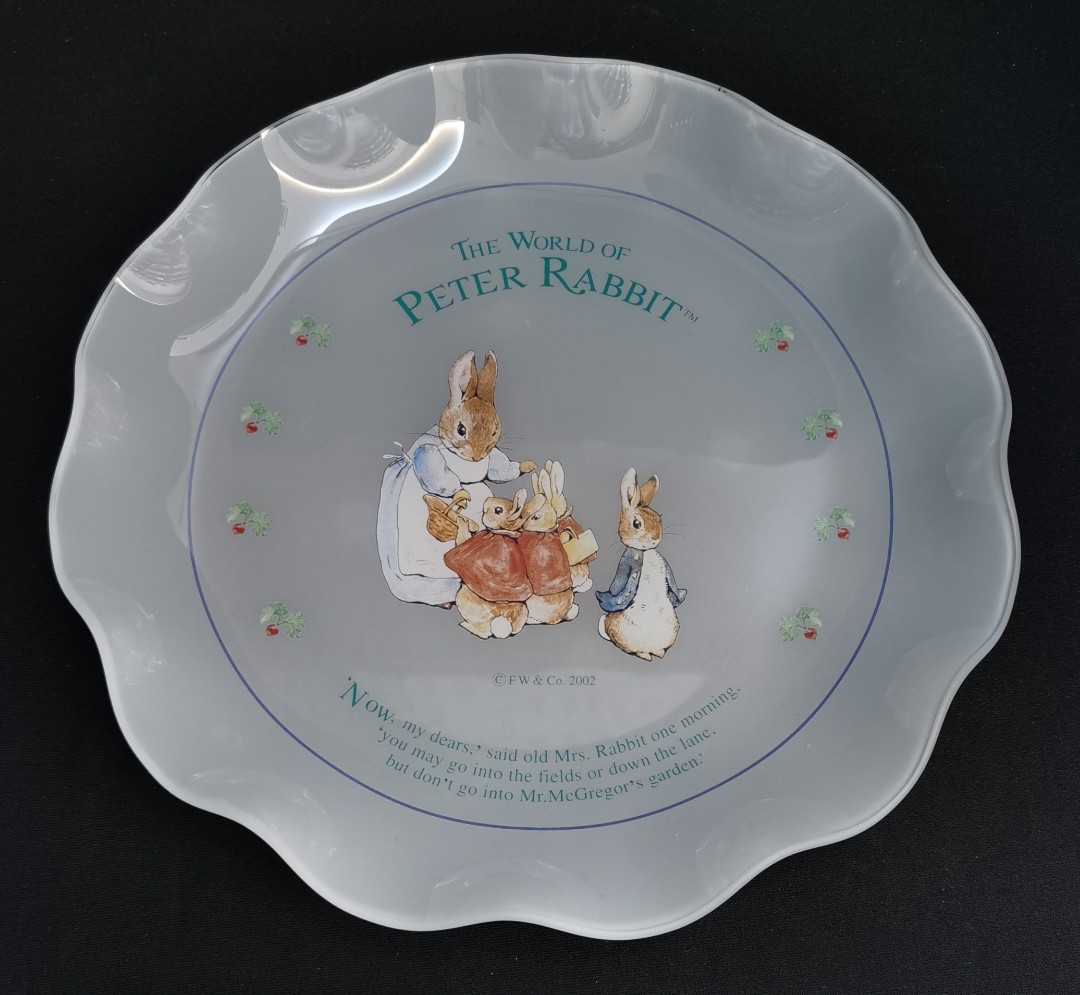 The World Of Peter Rabbit Glassware 28cm Serving Platter in Original ...