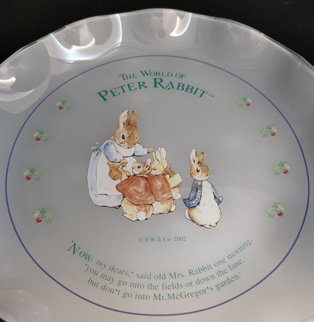 The World Of Peter Rabbit Glassware 28cm Serving Platter in Original ...