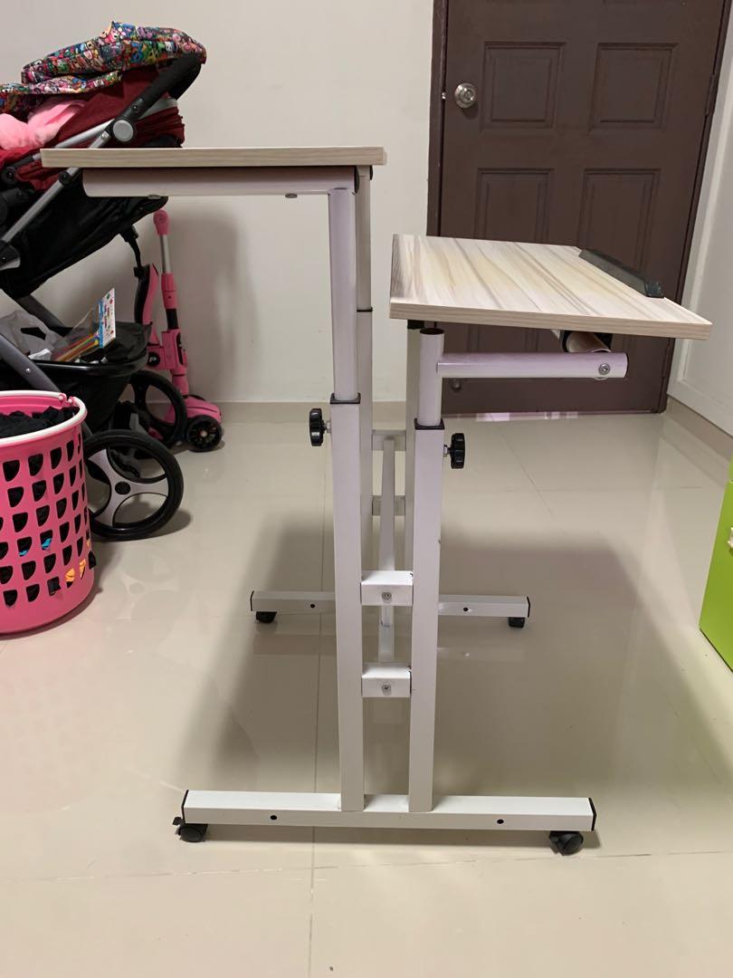 Used 2-Tier Computer Table, Furniture & Home Living, Furniture, Tables ...