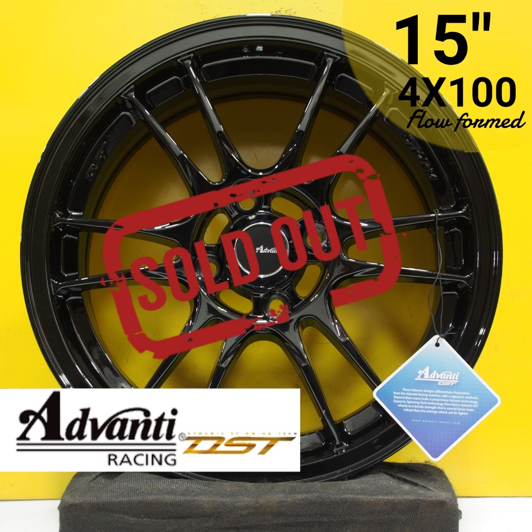 15" Advanti Racing Storm N718 flow formed DST 4x100 rims, Car ...