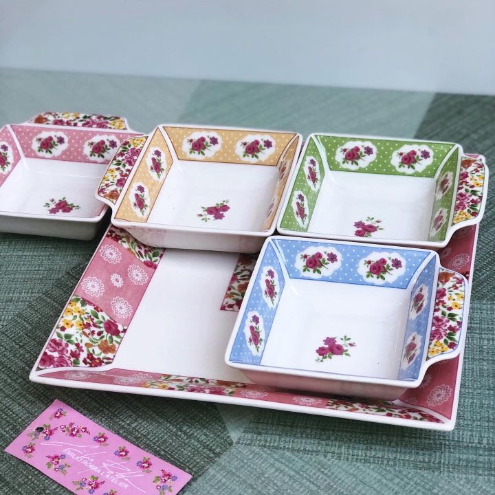 BRANDED PLATES SET, Furniture & Home Living, Kitchenware & Tableware ...