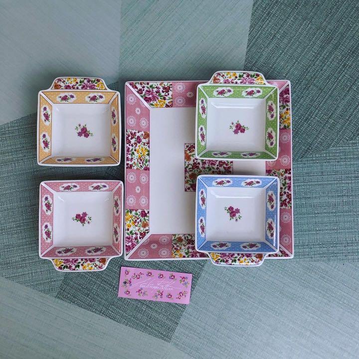 BRANDED PLATES SET, Furniture & Home Living, Kitchenware & Tableware ...