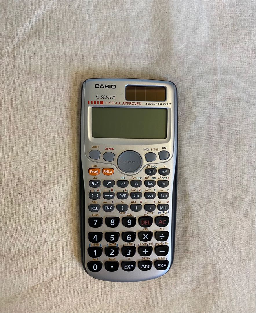 Casio fx-50FH II 計數機Calculator, 興趣及遊戲, 手作＆自家設計, 文具 - Carousell