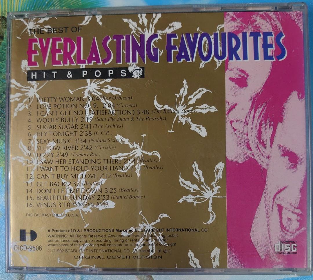 Cd best of everlasting favourites, 興趣及遊戲, 收藏品及紀念品, 明星周邊 - Carousell