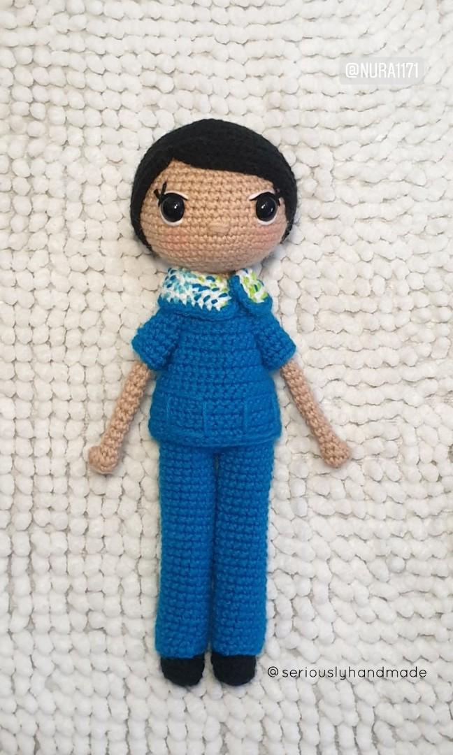 Crochet Nurse Doll Amigurumi Khoo Teck Puat Hospital, Hobbies & Toys ...