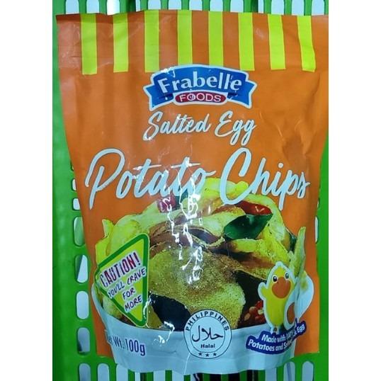 Frabelle Foods Salted Egg Potato Chips 100 g, Food & Drinks, Packaged ...
