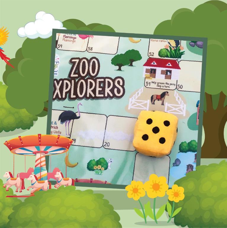 Giant Floor Board Game - Zoo Explorers, Hobbies & Toys, Toys & Games on ...