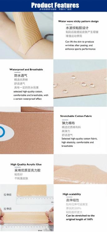 Kinesiology Tape/ Elastic Sports Tape /Intramuscular Effect Patch ...