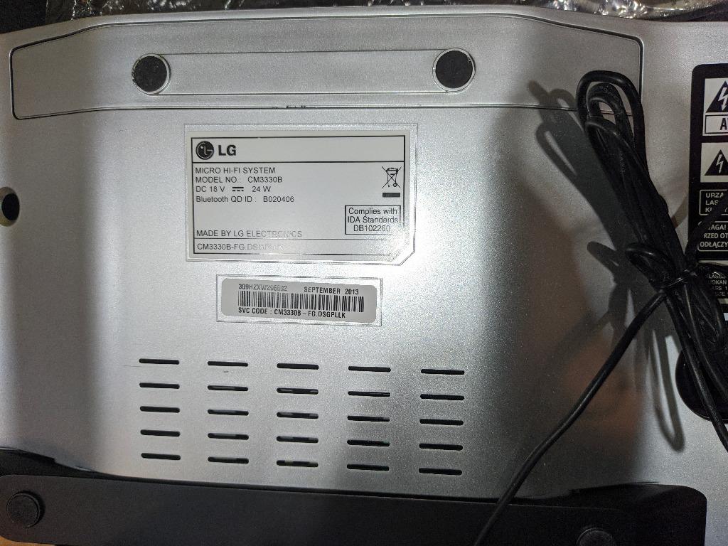 LG Micro Hi-Fi System (CM3330B) XBOOM CD Micro System Built-in ...