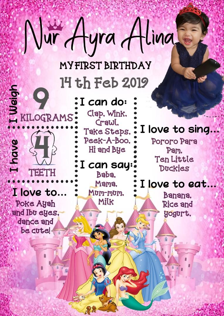 Milestone board /Welcome board for birthdays and weddings, Design ...