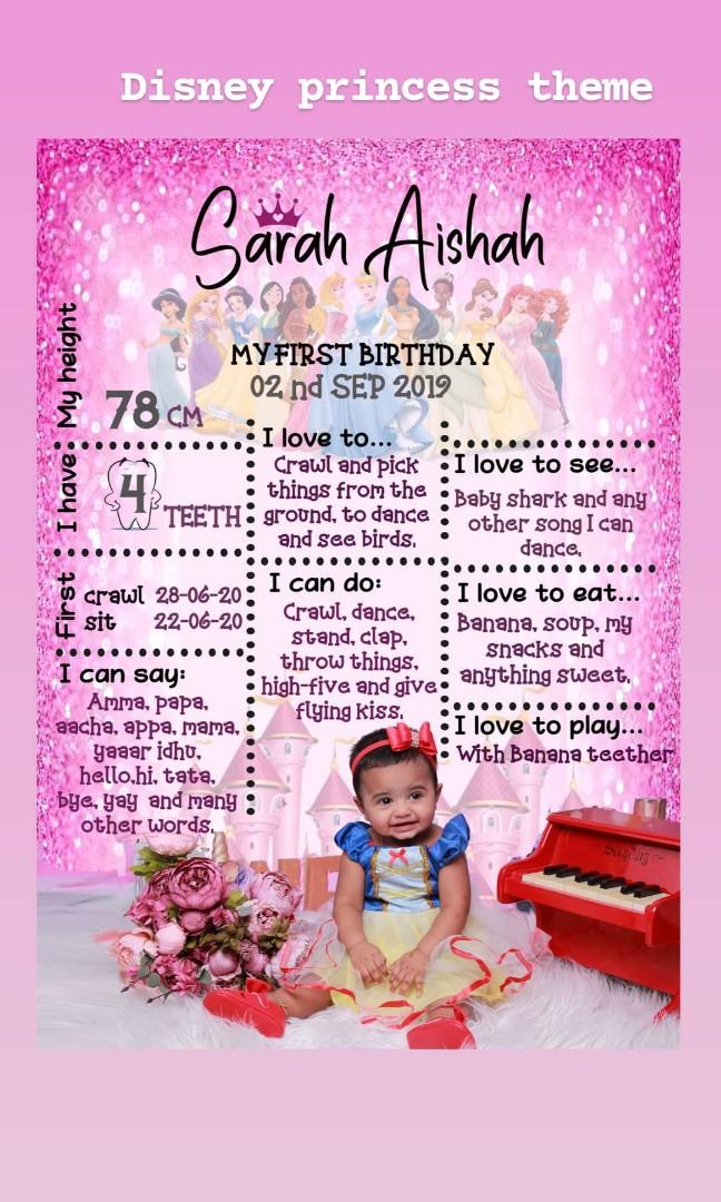 Milestone board /Welcome board for birthdays and weddings, Design ...