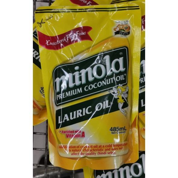 Minola Premium Coconut Oil Lauric Oil (2 x 485 ml), Food & Drinks ...