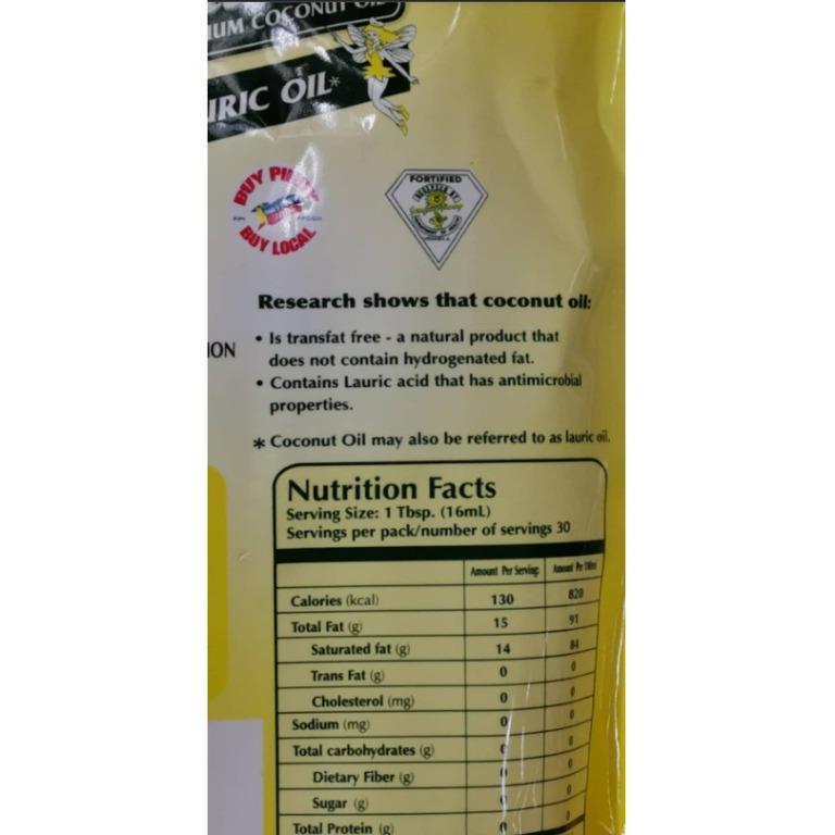 Minola Premium Coconut Oil Lauric Oil (2 x 485 ml), Food & Drinks ...