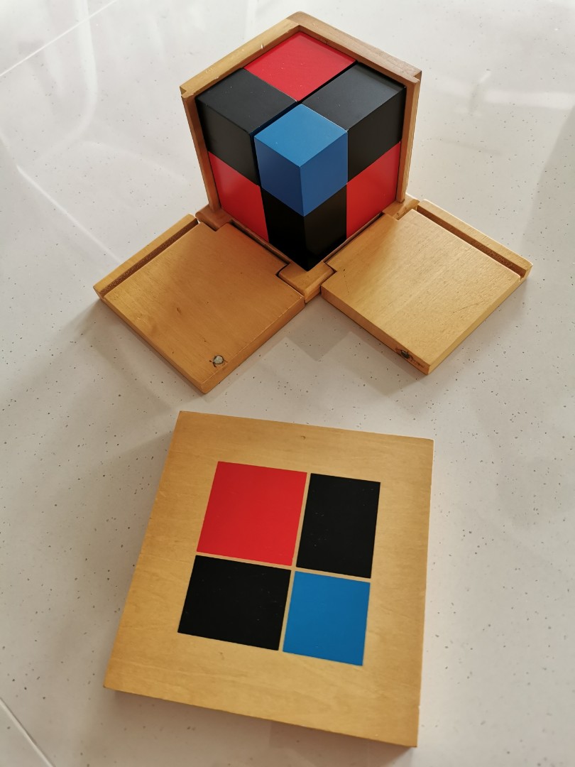 Montessori binomial cubes, Hobbies & Toys, Toys & Games on Carousell