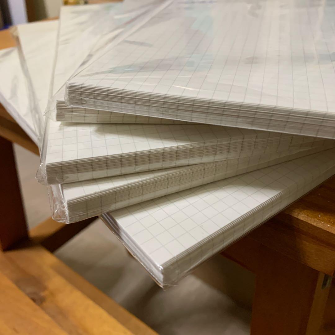 MUJI B5 grid paper 100s x 2 packets, Hobbies & Toys, Stationery & Craft ...
