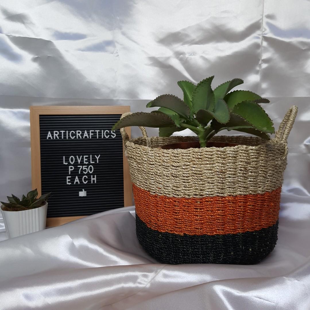 NATIVE PLANTERS (Rattan, Abaca, Nito, Seagrass Baskets), Furniture ...