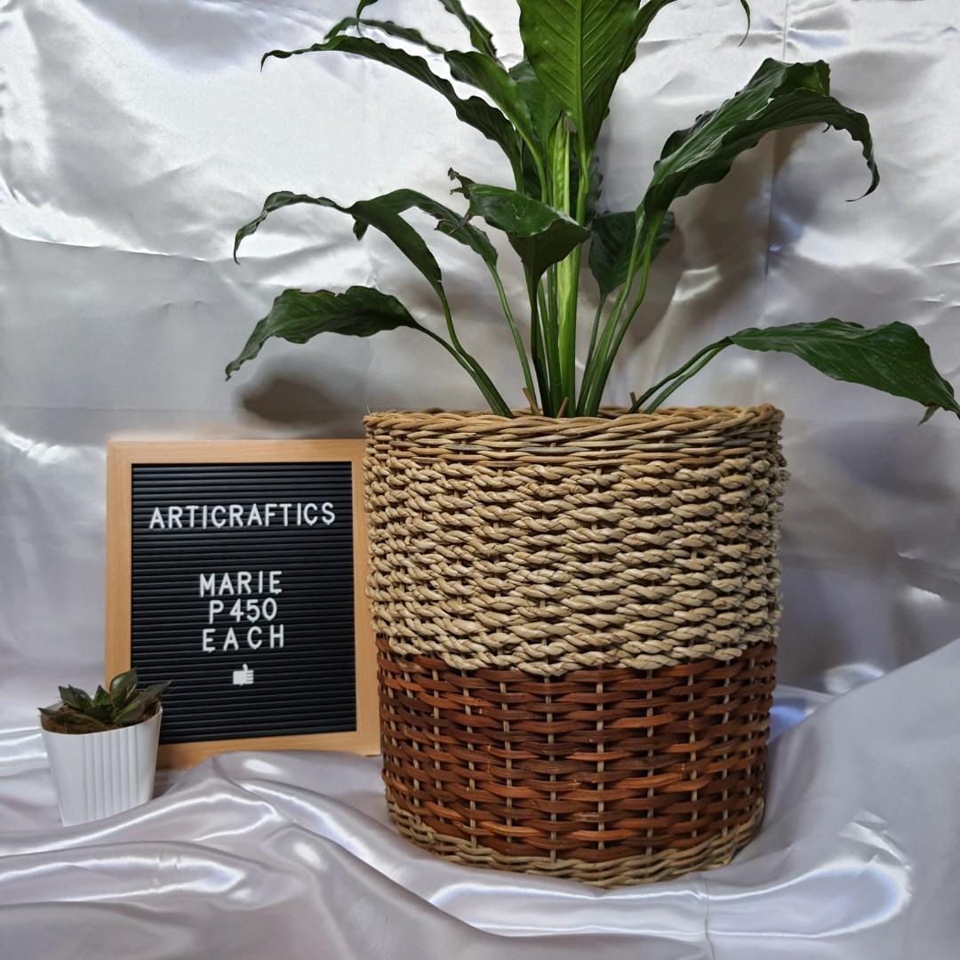 NATIVE PLANTERS (Rattan, Abaca, Nito, Seagrass Baskets), Furniture ...
