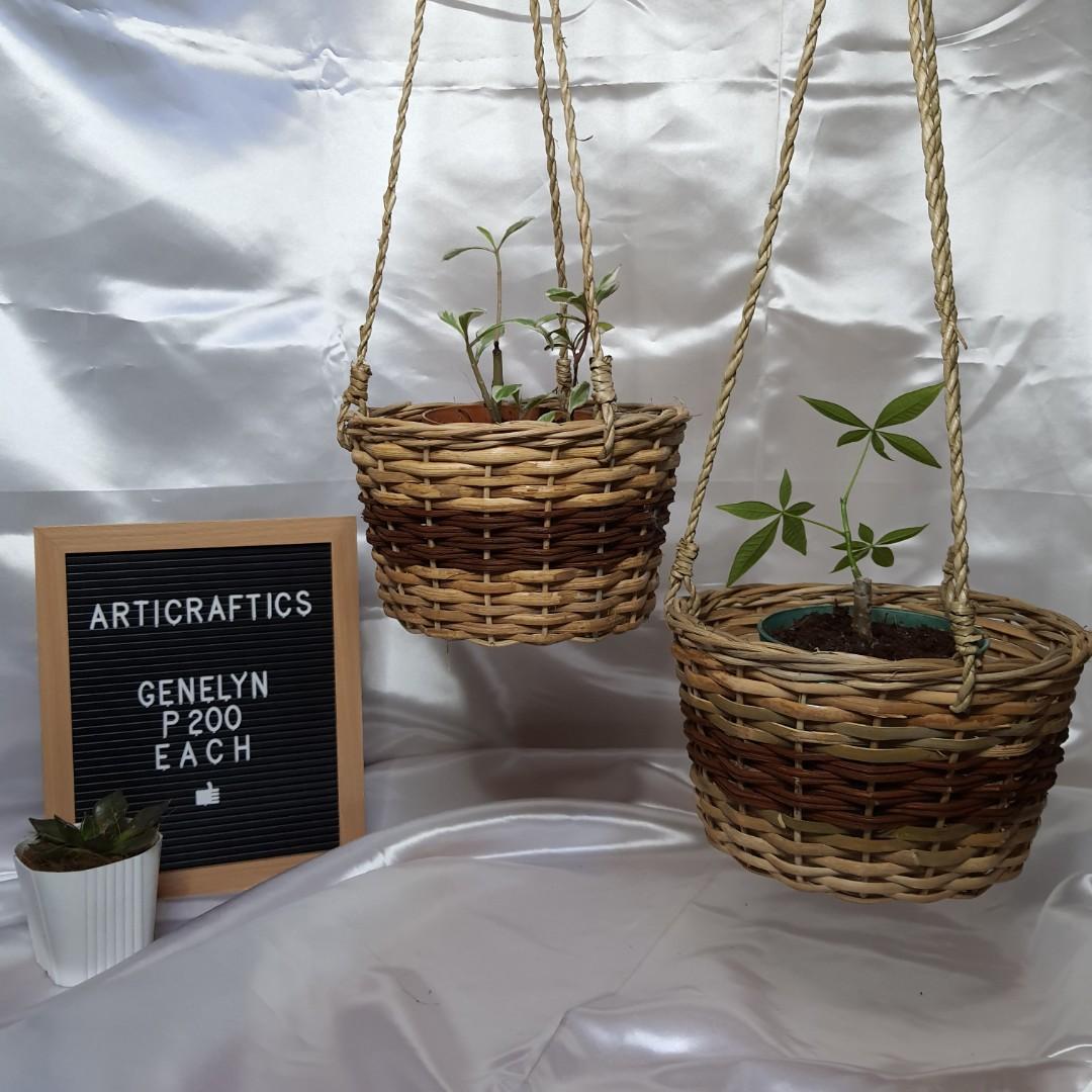 NATIVE PLANTERS (Rattan, Abaca, Nito, Seagrass Baskets), Furniture ...