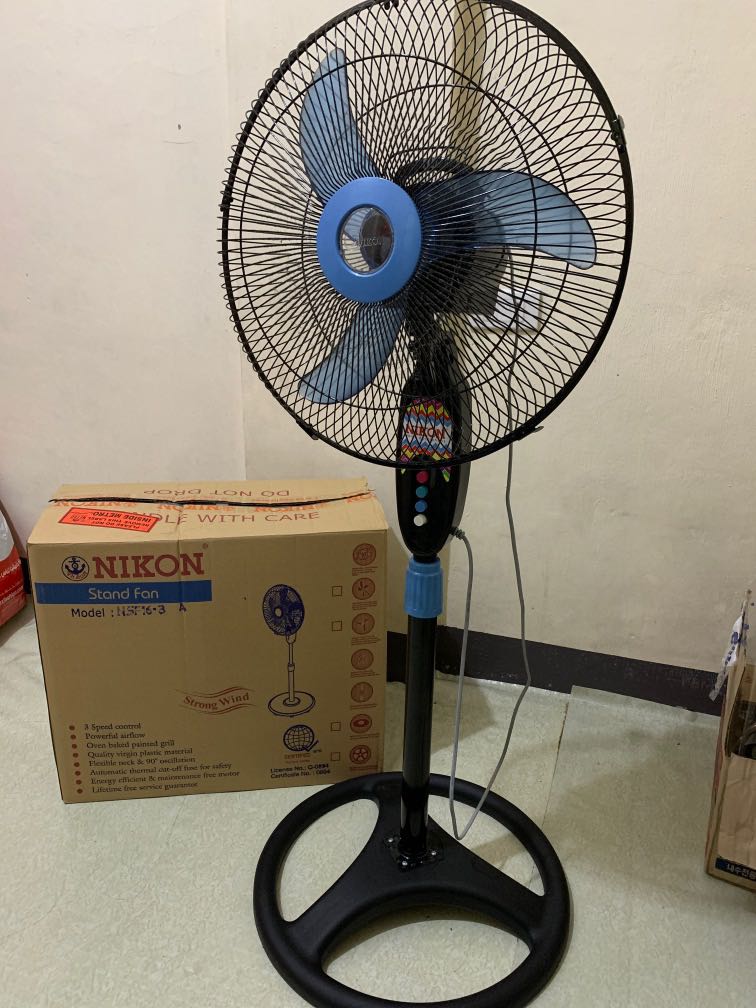 Nikon Stand Fan (1 week use), Furniture & Home Living, Lighting & Fans ...