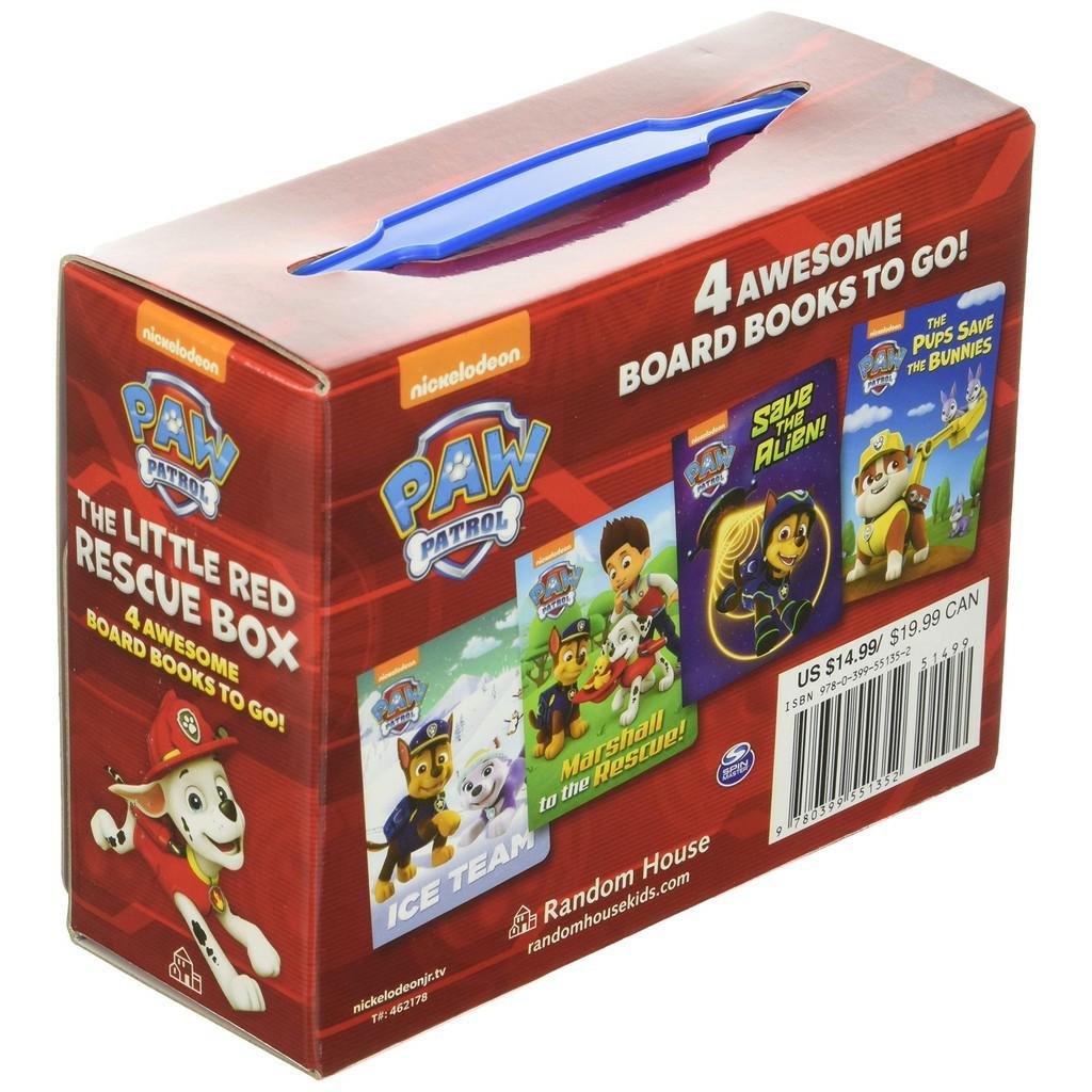 (Last piece) Paw Patrol Books, The Little Red Rescue Box (4 Board Books ...