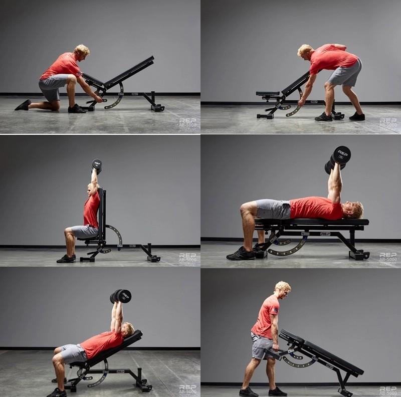 REP AB 5000 ZERO GAP ADJUSTABLE BENCH BN READY STOCK, Sports Equipment ...