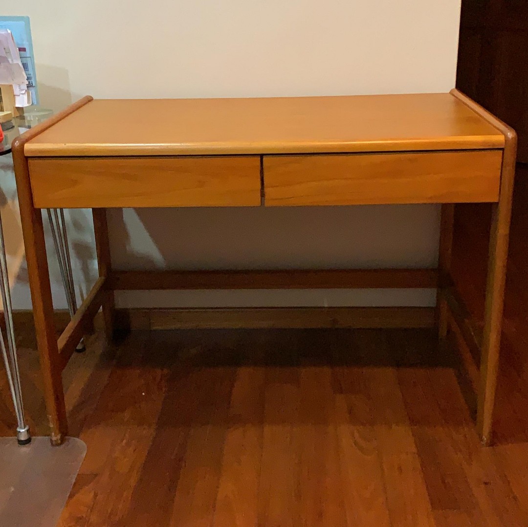 Scanteak study desk, Furniture & Home Living, Furniture, Tables & Sets ...