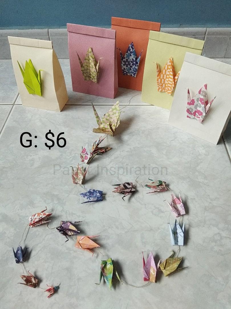 String of origami cranes gift set, Hobbies & Toys, Stationery & Craft ...