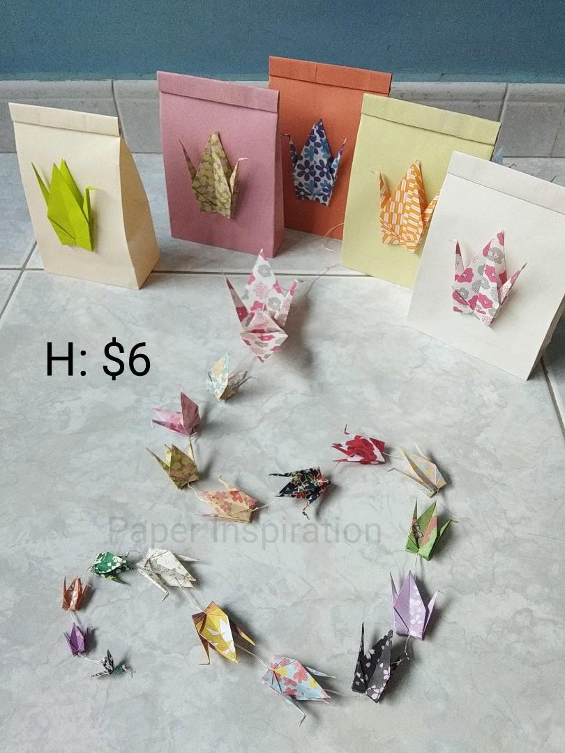 String of origami cranes gift set, Hobbies & Toys, Stationery & Craft ...