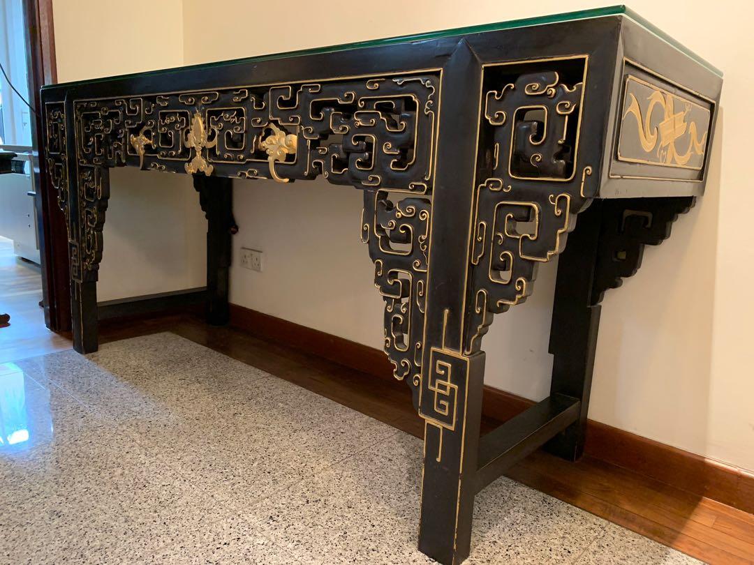 Unique Antique Peranakan Alter Table, Furniture & Home Living ...