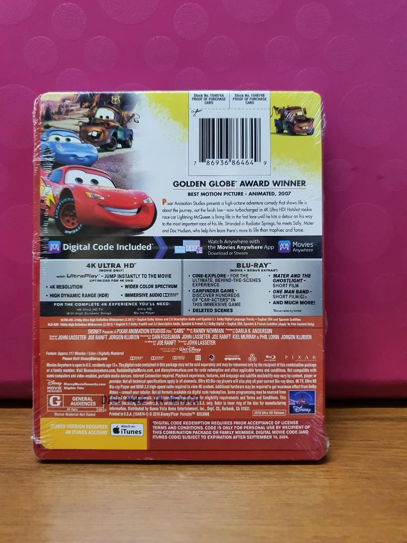 USA Blu Ray 4K UHD - Cars STEELBOOK (Disney Pixar, ATMOS), Hobbies ...