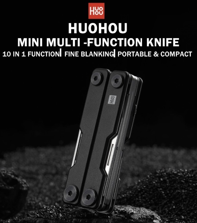 Xiaomi Huohou Mini 10 in 1 Multi-Function Tools Knife Pocket Folding Knife Stainless Steel ...