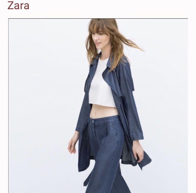 Zara Iconic Z1975 Denim Trench Coat -Zara Couture, Women's Fashion ...