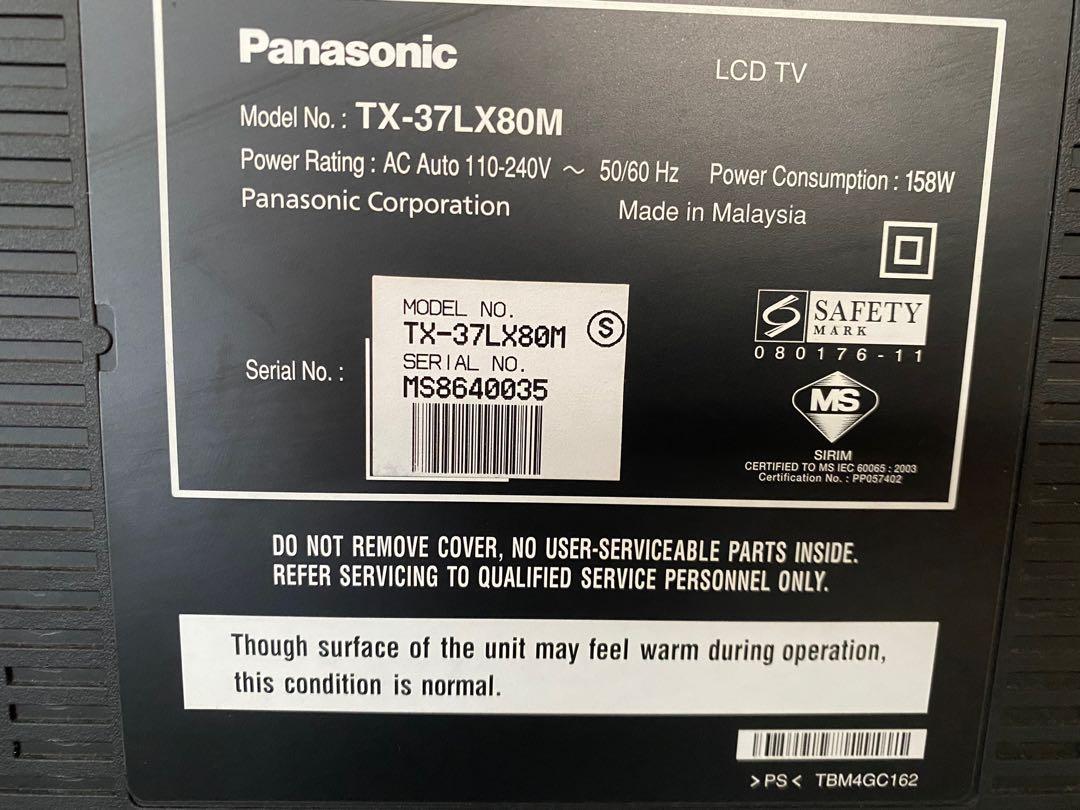 Great Picture - 36 inch Panasonic Viera LCD TV $60!!! Works perfectly ...