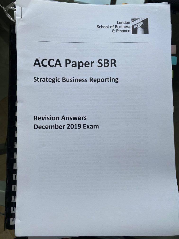 ACCA- SBR notes (Roy Goh LSBF), Hobbies & Toys, Books & Magazines ...