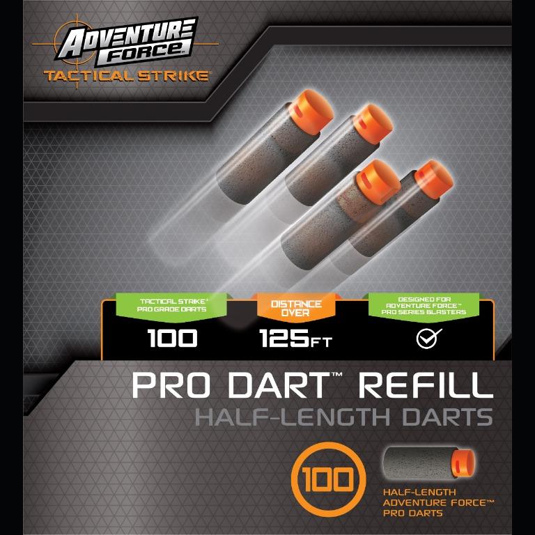 Adventure Force Tactical Strike 100 Half-Length Pro Dart Refill Nerf ...