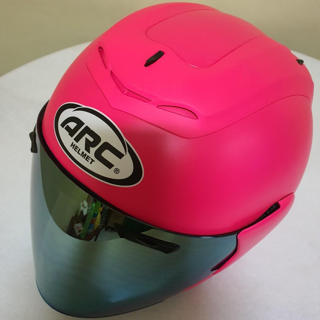 ARC RITZ HELMET MATT PINK, Motorcycles, Motorcycle Accessories on Carousell