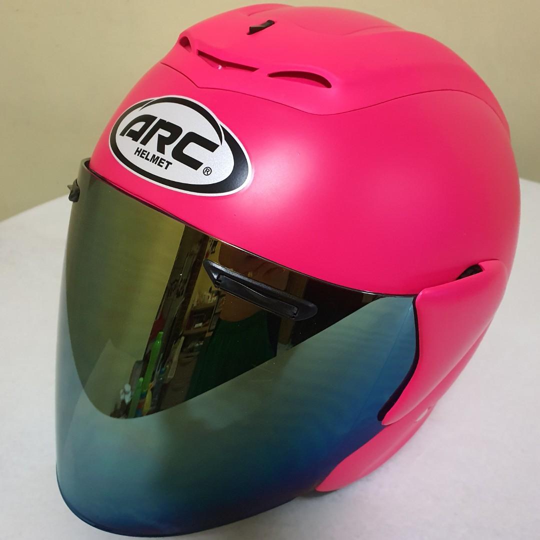 ARC RITZ HELMET MATT PINK, Motorcycles, Motorcycle Accessories on Carousell