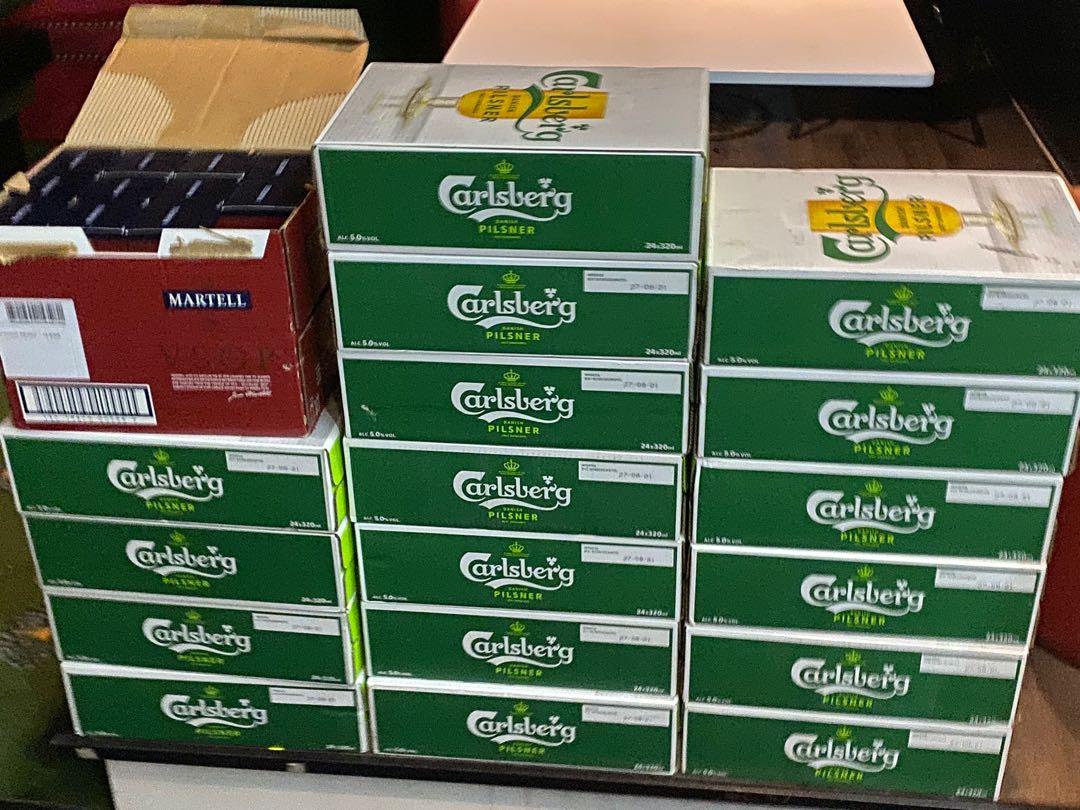 Carlsberg Danish Pilsner 320ml (Pack of 24 Cans), Food & Drinks ...