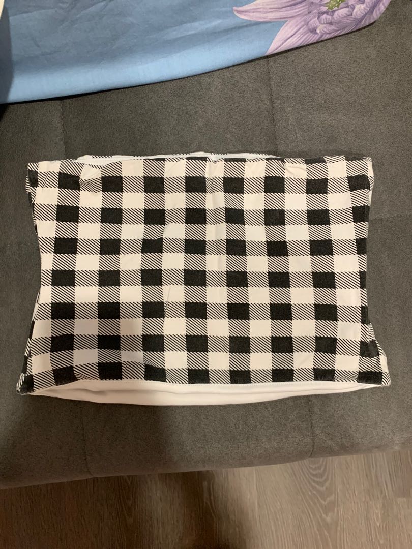 Checkered Tube Top/ Grid Tube Top, Women's Fashion, Tops, Other Tops on ...