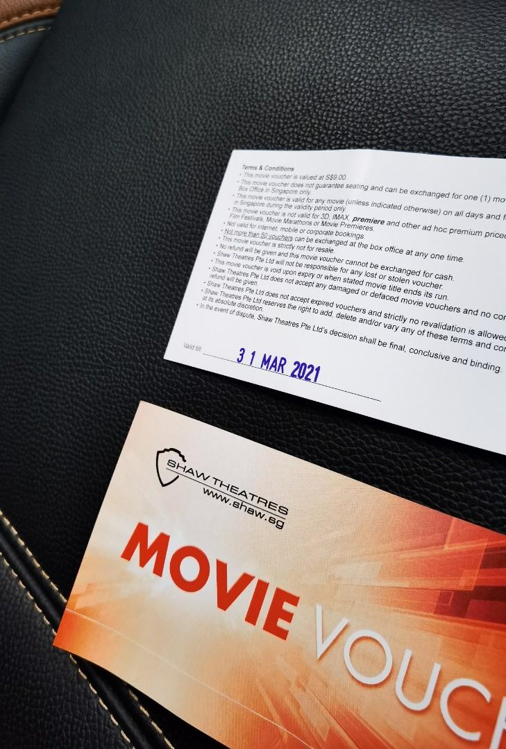Cinema voucher, Tickets & Vouchers, Vouchers on Carousell