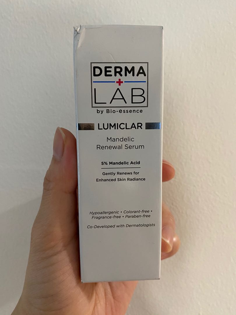 Derma lab by bio essence Lumiclar mandelic renewal serum, Beauty & Personal Care, Face, Face ...