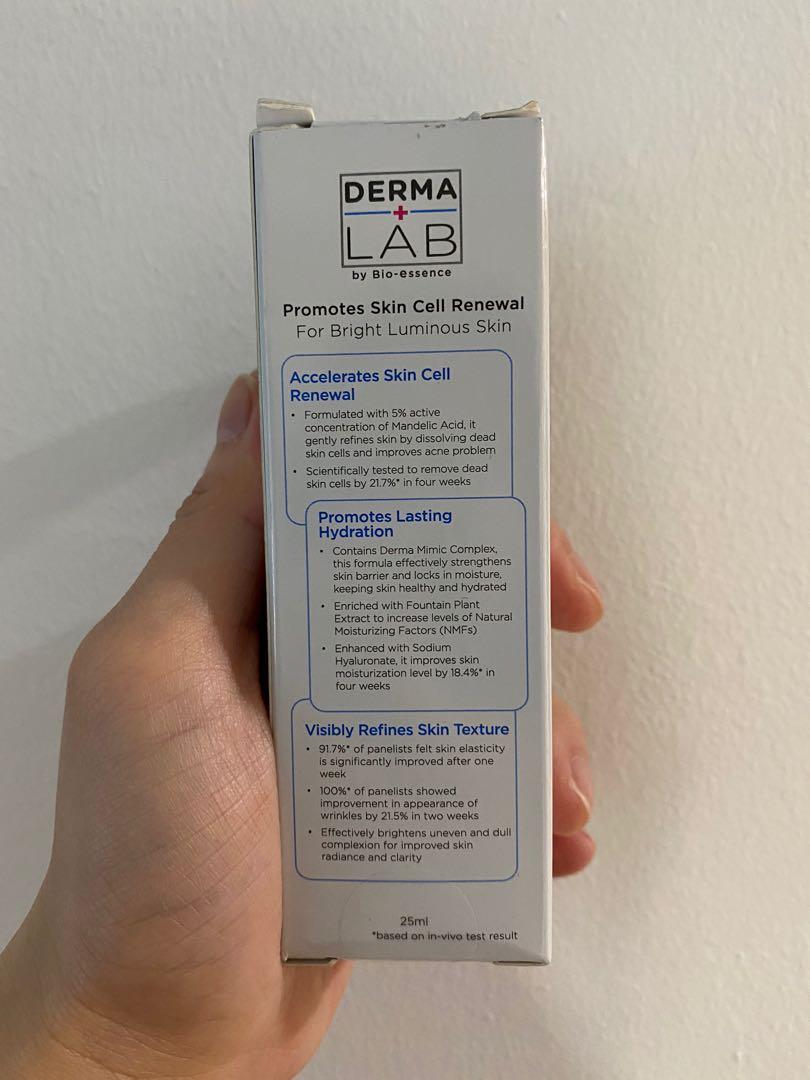 Derma lab by bio essence Lumiclar mandelic renewal serum, Beauty ...