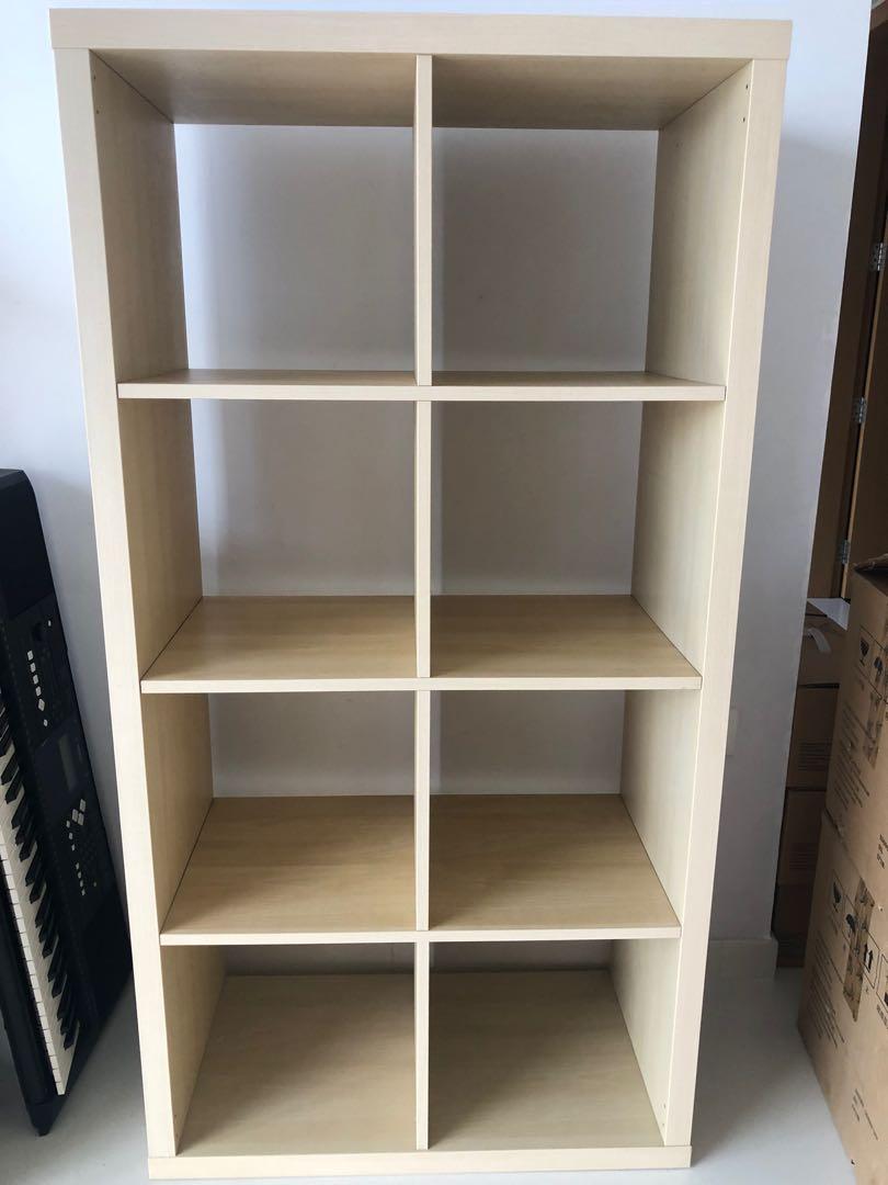 IKEA Kallax shelving ( 8 cubes modular shelving), Furniture & Home ...