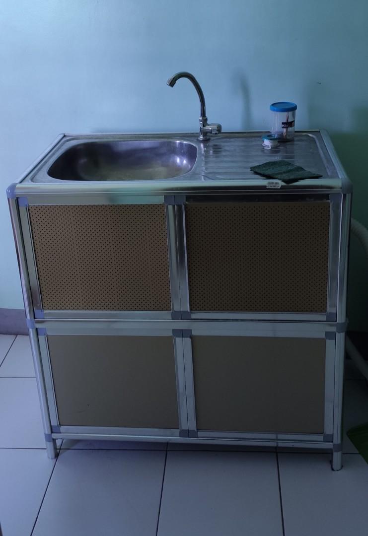 Individual Water sink attached 4 door cabinet ( lababo ng tubig ...