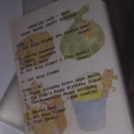 Kaset ultah jadul 80an (Adi BS, Chicha, Bobby Sandhora, dll....), Musik ...