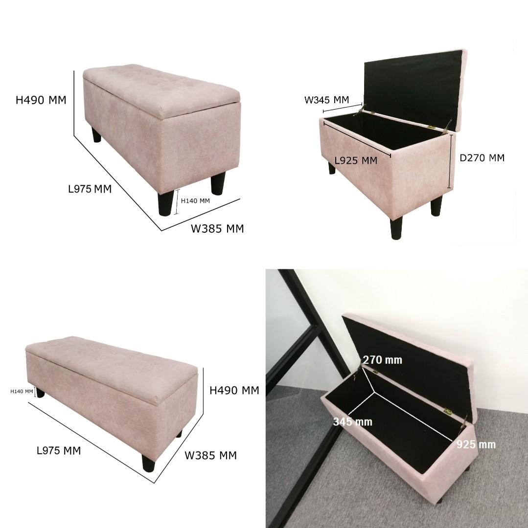 Mamba Storage Duty Bench Chair｜Solid wood with Cushion Seat, Furniture & Home Living, Furniture ...