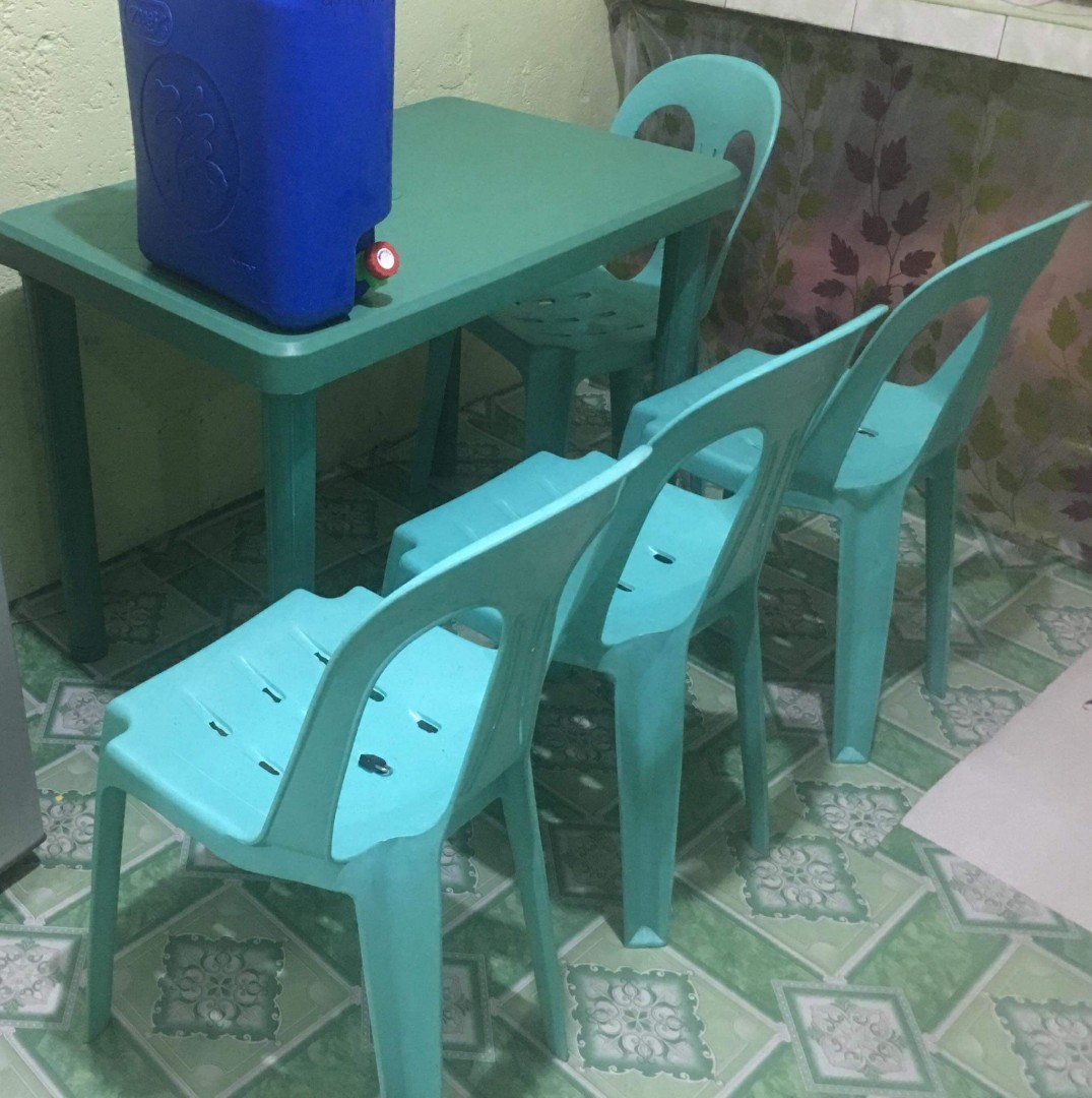 Monoblock dining set, Furniture & Home Living, Furniture, Tables & Sets ...