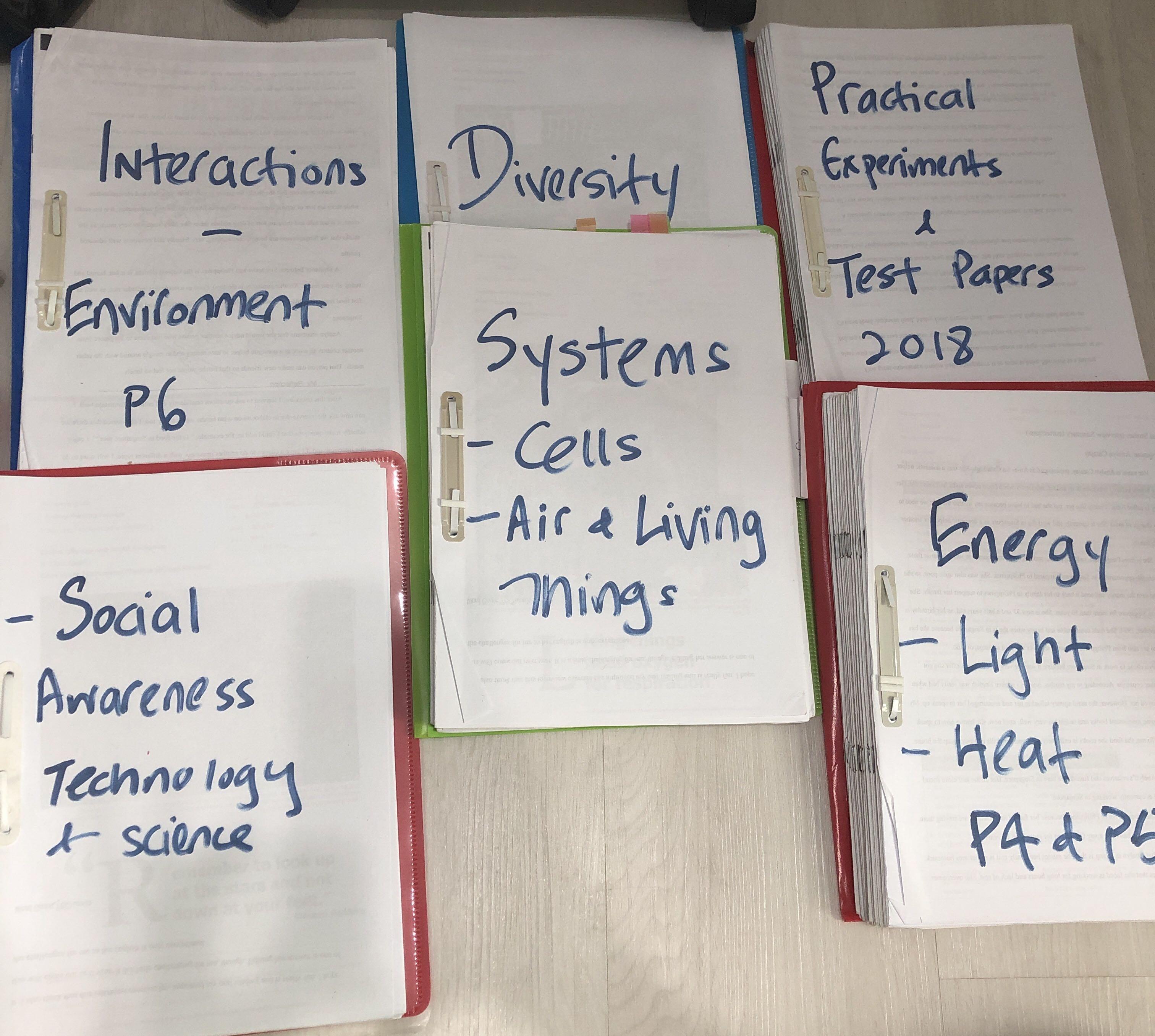 Psle P6 Science Notes (including P4& P5 Energy), Hobbies & Toys, Books ...